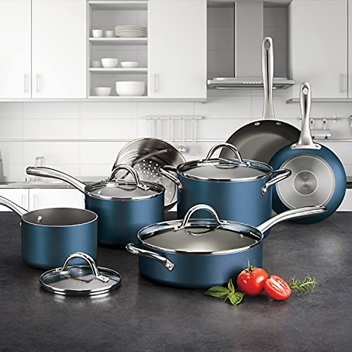 Tramontina Cookware Set Nonstick 11-Piece Blue, 80143/031DS