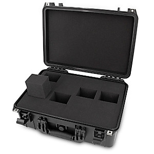 CASEMATIX Graded Card Case Compatible with 120+ BGS PSA FGS Graded Sports Trading Cards, Waterproof Graded Slab Trading Card Box with Precut Card Carrying Case Impact Absorbing Foam Slots