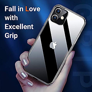TORRAS 𝟐𝟎𝟐𝟐 𝑼𝒑𝒈𝒓𝒂𝒅𝒆𝒅 Diamond Clear iPhone 11 Case, [Non-Yellowing] [8FT Military Drop Protective] Shockproof Hard PC Back + Soft Silicone Bumper, Ultra Slim iPhone 11 Phone Case, Clear