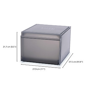 Joseph Joseph ShoeCase Premium Shoe & Sneaker Storage Box Organizer with Slide-Out Shoe Tray, 6 Pack