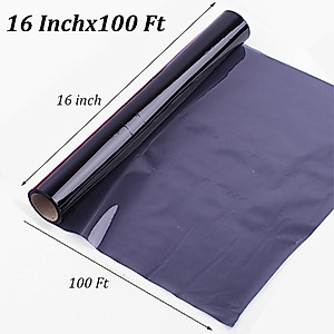 Morepack Cellophane Wrap Roll, Width16 in x 100 Ft Plastic Gift Basket Wrap,Clear Wrapping Paper