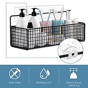 3 Pcs Shower Caddy Adhesive for Replacement No Drilling Shower Wall Caddy Hooks Corner Shower Caddy Adhesive Replacement Strong Sticker Hooks for Soap Holder,Bathroom Storage Shelves and Kitchen Racks