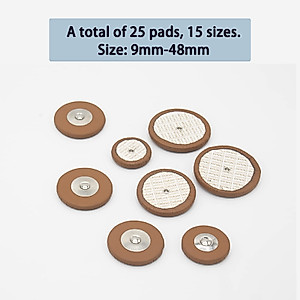 Cheerock Alto Sax Repair Kit Alto Saxophone Repair Parts including Screws Sound Hole Pad Spring Needles Rollers DIY Tools