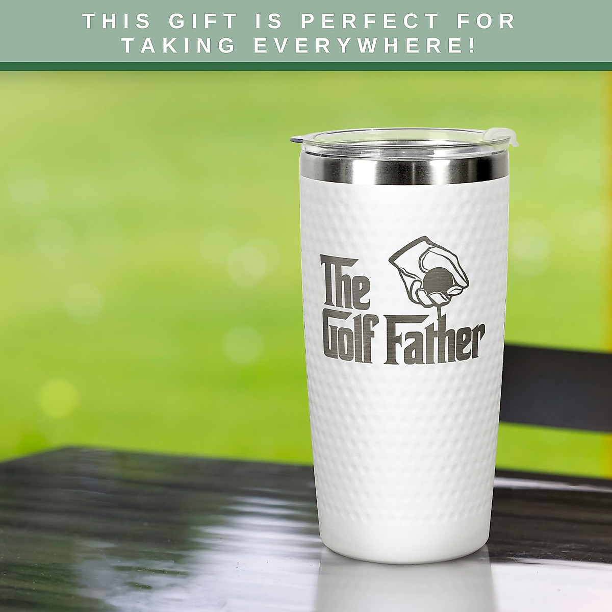 Golf Gifts for Dad - Golf Christmas Gifts - Dad Golf Gifts - Golf Gifts for Men, Dad, Husband - Funny Golf Gifts - Golf Gifts for Men Golfers - Christmas Gifts for Golf Lovers - 20 Oz Golf Cup Tumbler