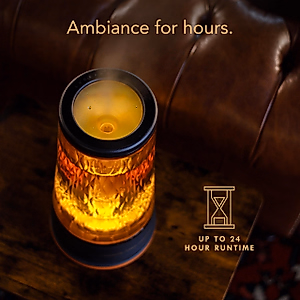 Vornado LUCERNA 2 Alchemy Ultrasonic Humidifier with Ambient Light, 1 Gallon Capacity, 24 Hour Runtime, Modern Luxury Design, Auto Shut-Off, Amber, Whole Room