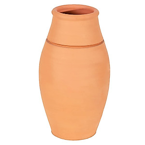 Handmade Clay Pot for Testi Kebab, Unglazed Earthenware Pot for Cooking, Clay Cooking Pots, Authentic Cappadocia Kebab Tandoori (Large 10 in)