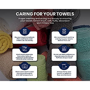AKTI Premium Hand Towels for Bathroom,16x30 inches, 550 GSM, 6 Piece Set Cotton Towel, Soft & Fluffy, Extra Absorbent, Quick Dry Towels for Body – Navy Hand Towels for Daily Use