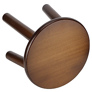 9 Inch Kids Solid Hard Wood Cute Chair,Pine Step Stool Kids Stool, Crafted Hand Painted Wood with Assembled Four Legged Stool, for Kids(Round Walnut), Pine Step Stool Kids Stool, 9 Inch Kids Sol