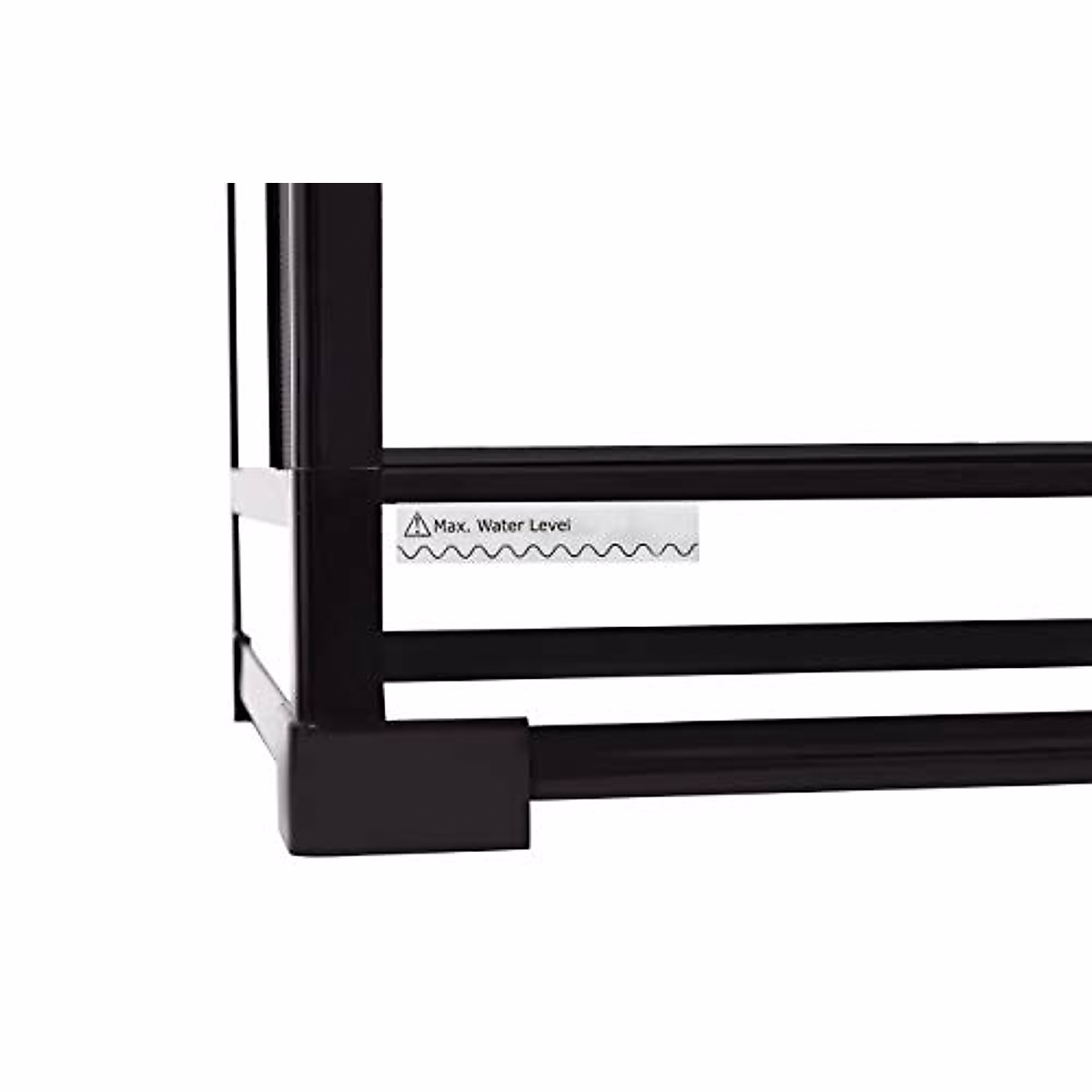 TRIXIE 41 Gallon Glass Terrarium, Double Hinged Doors, Mesh Top, Waterproof Base, Black