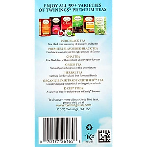 Twinings Tea Cold Brew Tea Bags for Iced Tea - English Classic Black Tea, Unsweetened, Easy Brew in Cold Water, 20 Count (Pack of 2)