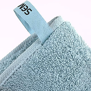 SEMAXE Towel Set of 8, 2 Bath Towels 2 Hand Towels 4 Washcloths, 100% Cotton Bathroom Towel, Soft Fluffy and Absorbent Towel for Bathroom, Hotel & Spa Qualit