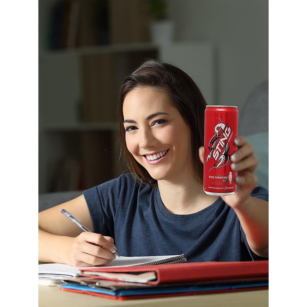 STING Energy Drink Red Ginseng Strawberry, Nuoc Tang Luc Sting 320ML, Fitness, Focus & Performance Drink, 10.8 Fl Oz (Pack of 6)