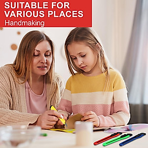 Lanties 300 Pcs Box Cutters Retractable Utility Knife Office Supplies 9mm Wide Blade Cutter Compact Razor Knife for Home Use(Multicolor)