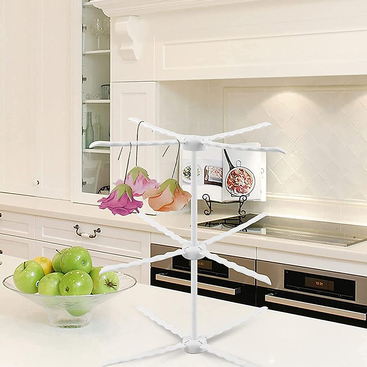 PRETYZOOM 2pcs Drying Rack Decor Foldable Clothing Rack Fresh Pasta Dryer Flower Dryer Stand Flower Drying Holder Fondant Flower Dry Rack Collapsible Flower Stand Tool Flowers Air