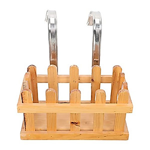 Over The Side Bathtub Caddy: Wood Tub Basket Bathroom Storage Hanging Tray Bath Caddy for Soap Cosmetics Books Phone Tablet