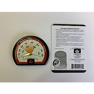 A.W. PERKINS CO Stove Pipe Thermometer for Wood Stoves | Magnetic