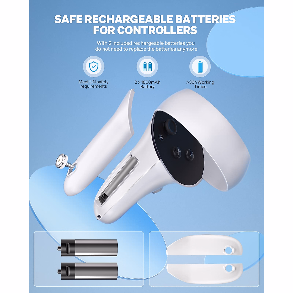 Doohoeek Charging Dock for Oculus Quest 2，black