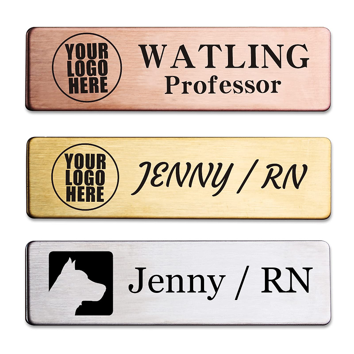 Personalized Metal Name Tags - Custom Engraving Solutions