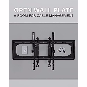 SANUS Advanced Tilt Premium Universal TV Wall Mount for 46” to 90” Flat-Panel TVs - Low Profile, Smooth Extension & Easy to Install - Model VLT6-B1