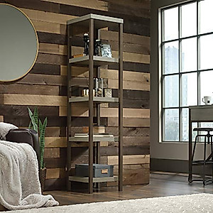 Sauder Manhattan Gate Tower Etagere, Mystic Oak Finish