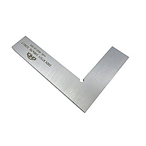 Kinex 4033-12-010 4 Inches Tall x 2.75 Inches Wide Flat Solid Machinist Square DIN 875/1 Square to w/in 0.0005 Inches