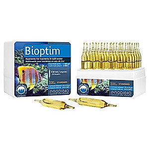 Prodibio Bioptim, Nutrients for Bacteria, Saltwater, 30/1 mL vials, 30 gal and up