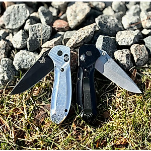 Generic Black Anodized Honeycomb Billet Aluminum Tritilian Design Scales Full Size Griptilian Custom Knife Handle, Knife Scales, EDC