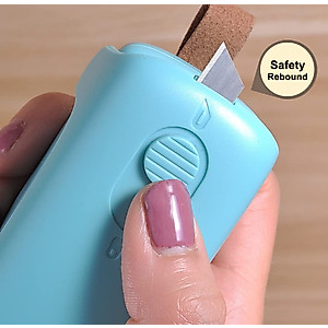 ULYSIA Mini Bag Sealer, Handheld Heat Vacuum Sealer and Cutter, Portable Chip Bag Resealer Machine for Plastic Bags Food Storage Snacks Freshness (Batteries Not Included)