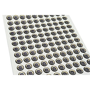 HTHYLURE 240 PCS Fishing Lure Eyes Simulation Fishing Lure Eyes 4D 3D Realistic Artificial Holographic Fake Earth Eyes Lure Baits Making Fishing Tying Lures Crafts DIY Fishing Lure Accessory