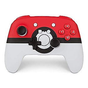 PowerA Enhanced Wireless Controller for Nintendo Switch: Pokemon Poke Ball Red - Nintendo Switch, Nintendo Switch Lite, Gamepad, game controller, Bluetooth controller, AA Battery