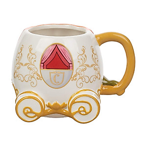 Bioworld Cinderella Pumpkin Sculpted Ceramic Mug