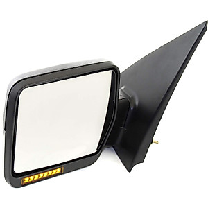 Kool Vue Left Power Heated Door Mirror Compatible With Ford F-150 2004-2006 With Signal Light Textured Crew Cab & Extended Cab, New Body