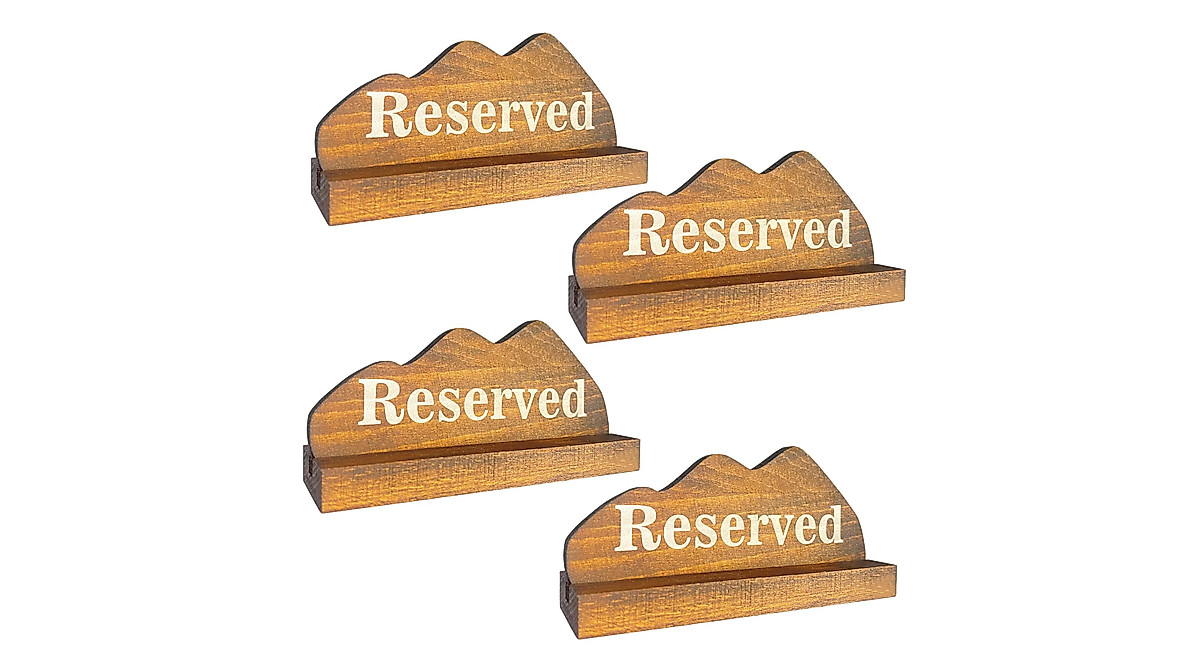 Heavy Reserved Table Signs for Weddings & Events (4PCS)