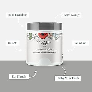 Chalk Style Paint - for Furniture, Home Decor, Crafts - Eco-Friendly - All-in-One - No Wax Needed (Simplicity [White], Sample (4 oz))