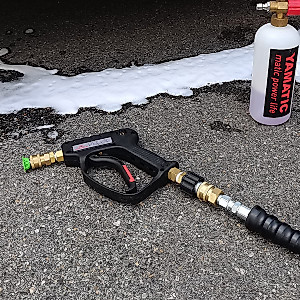 Yamatic Pressure Washer Adapter, M22 Female To 3/8'' Quick Connect Plug, Power Washer Coupler, M22 Swivel To 3/8 Inch Quick Connector For Pressure Washer, Hose, Gun, Pump, 5000 Psi