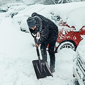 Folding Snow Shovel, Detachable Portable Compact Emergency Snow Shovel for Car, 3-Piece Collapsible Design Perfect for Garden, Car Driveway, Truck, SUV, Camping and Outdoor Activities