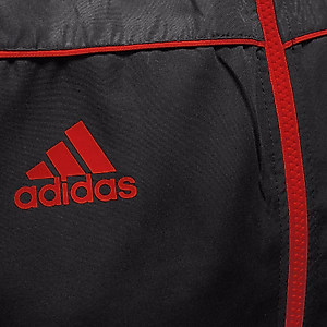 adidas Combat Sports Light Track Jacket w/Classic 3 Stripes - Black Red - Medium