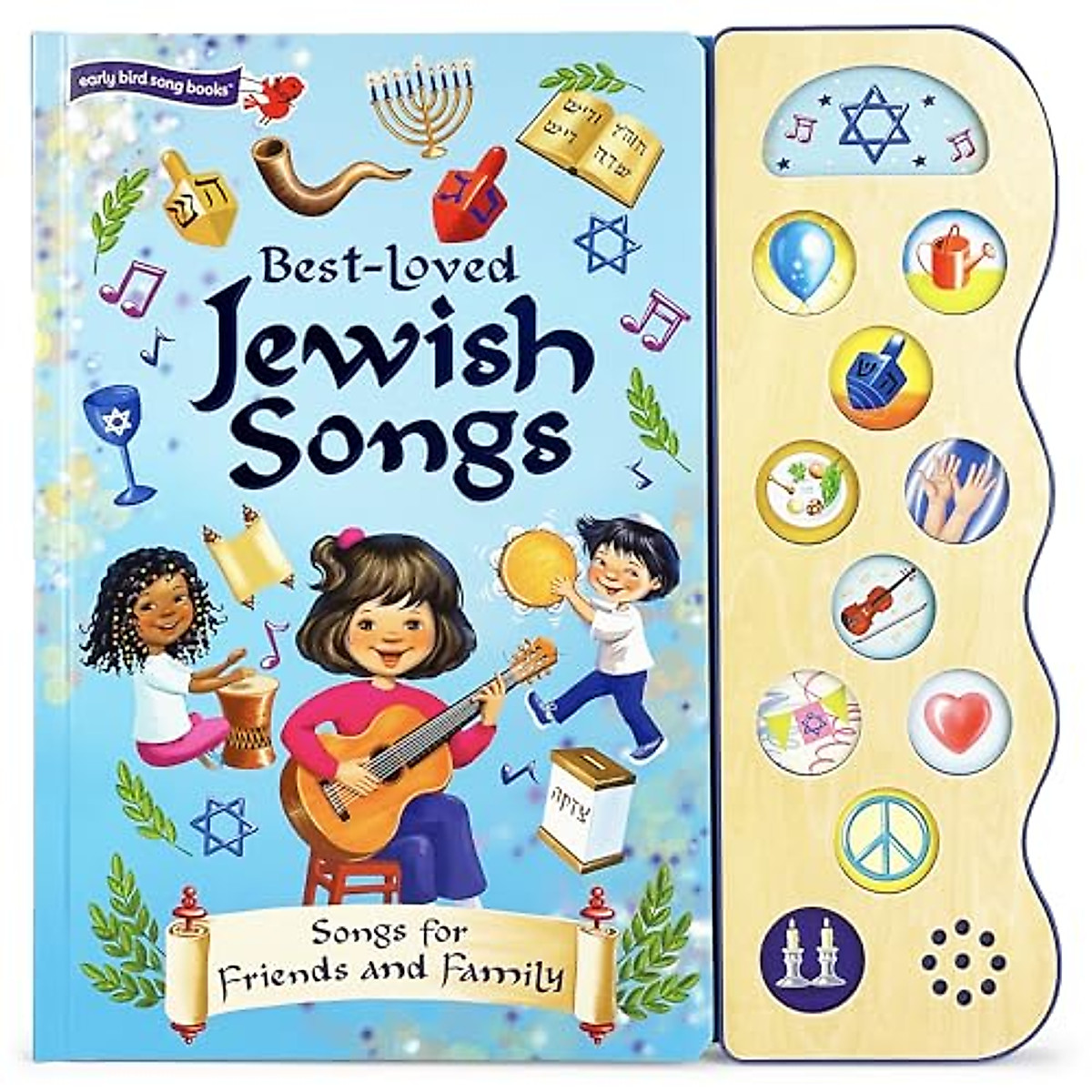 Best-Loved Jewish Songs for Hanukkah, Passover, Shabbat, Rosh Hashanah, Yom Kippur, Sukkot, Purim And More. A Children's Sound Book for Kids