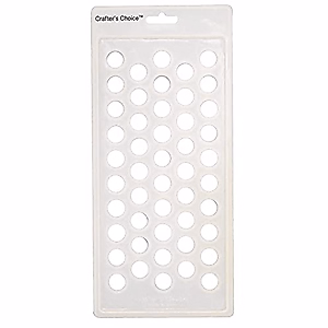 Crafter's Choice - Lip Balm Tube Filling Tray - Silicone Tray for Filling Lip Balm Tubes and Cosmetic Products - Round - 3001