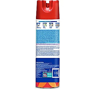 Lysol Disinfectant Spray, Sanitizing and Antibacterial Spray, For Disinfecting and Deodorizing, Mango & Hibiscus Scent, 19 Fl Oz, (Packaging May Vary)