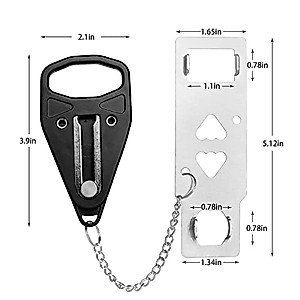 Portable Door Lock for Hotel and Home Security, Door Lock Self-Defense Door Safety Device for Travel, Apartment, Living Motel, AirBNB, School Dorm