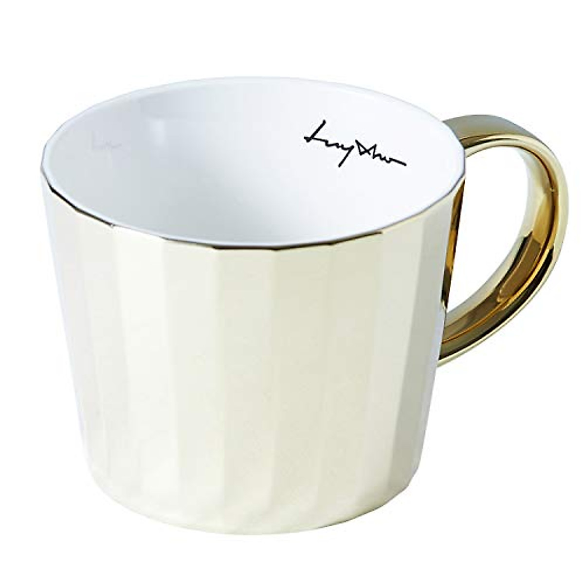 Luycho] Angled Mirror Cup & Saucer_Panda Dalmatian_11oz