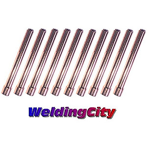 WeldingCity Pack of 10 Collet 10N24 (3/32") for TIG Welding Torch 17, 18 and 26 Series from Lincoln Miller ESAB Weldcraft CK
