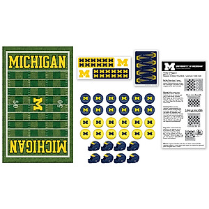 MasterPieces Family Game - NCAA Michigan Wolverines Checkers - Officially Licensed Board Game for Kids & Adults