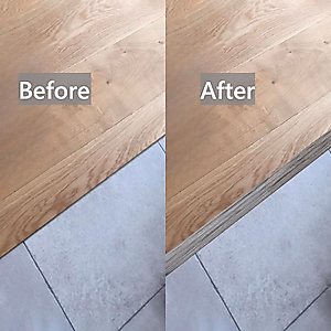 Floor Transition Strip, Self Adhesive Vinyl Floor Laminate Floor Strip, 10ft x 2in Floor Flat Divider Strip for Joining Floor Gaps, Carpet, Threshold Cover and Doorway Transitions