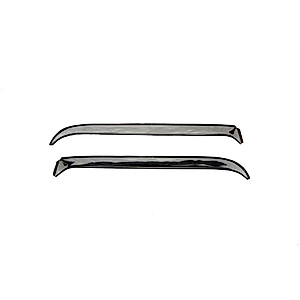 Auto Ventshade AVS 12068 Ventshade with Stainless Steel Finish, 2-Piece Set for 1980-1996 Ford Bronco, F-150, F-250 & F-350 Super Duty