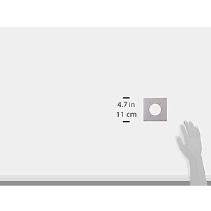 Leviton 4934 2-Gang Flush Mount 2.15 Inch Dia. Device Receptacle Wallplate, Standard Size, Steel, Device Mount, Painted Metal