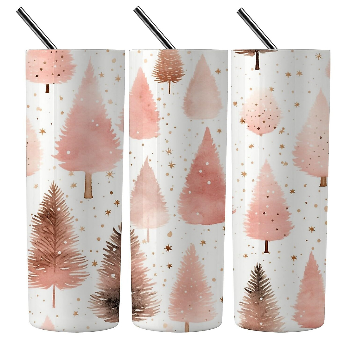 Cartoon Christmas Tree insulated tumblers，Cartoon Christmas Tree coffee cup Gift，Cartoon Christmas Tree Drinking Glasses-Tea Cup-Coffee Mug tumbler with lid and straw 20 oz insulated tumbler cups