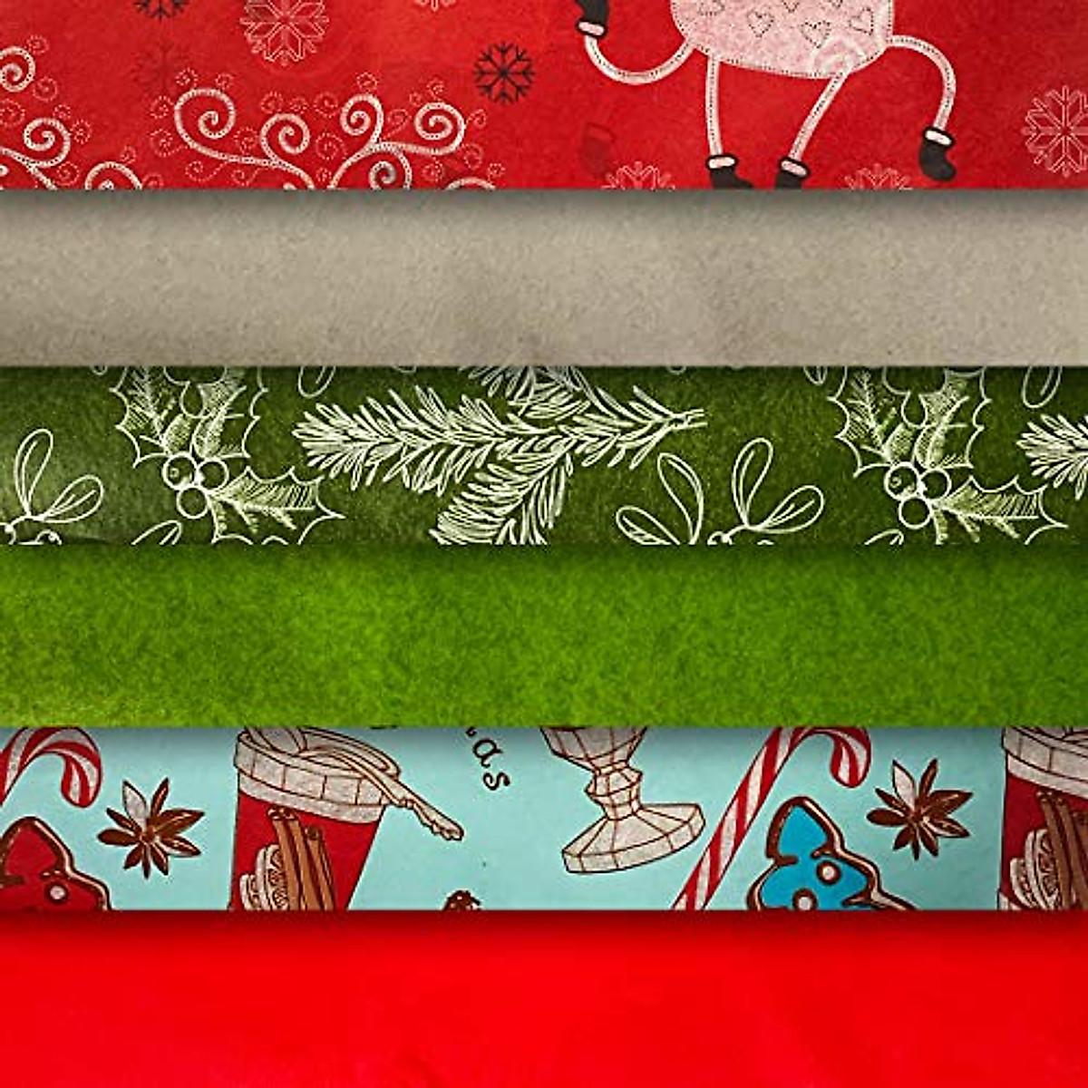 K-Kraft Christmas Designs Tissue Paper (Vintage Kraft Tissue, 102 Sheet Pack)