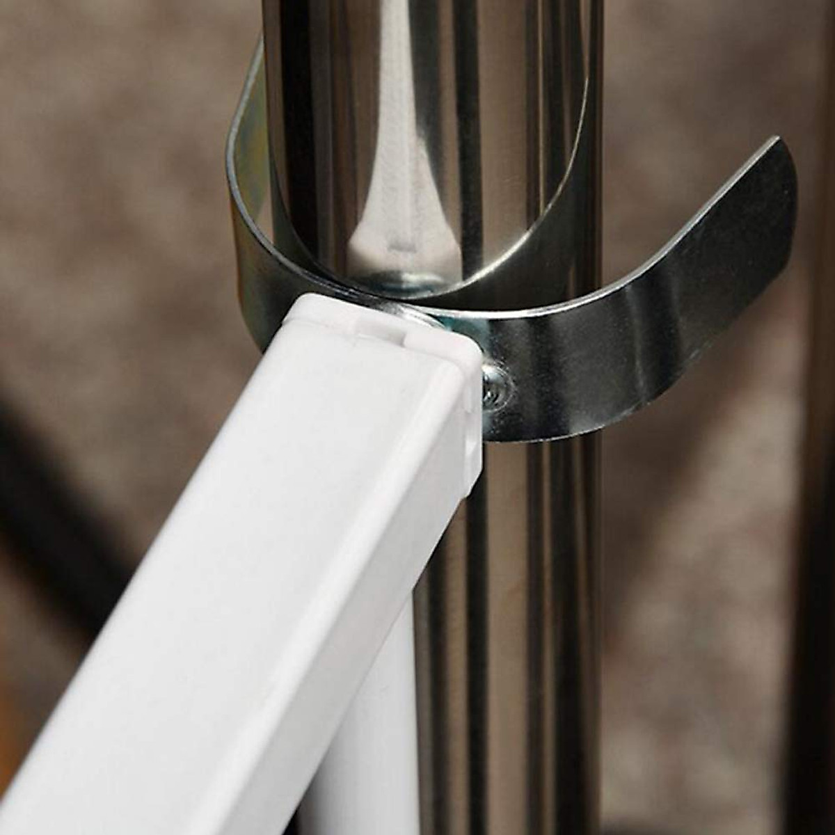 Threaded Spindle Rods, U Shape Baby Gates Spindle Rod Stair Banister Adapters for Pressure Mounted Gates Screw Mounted Bolts for Pet Dog Indoor Safety Gates